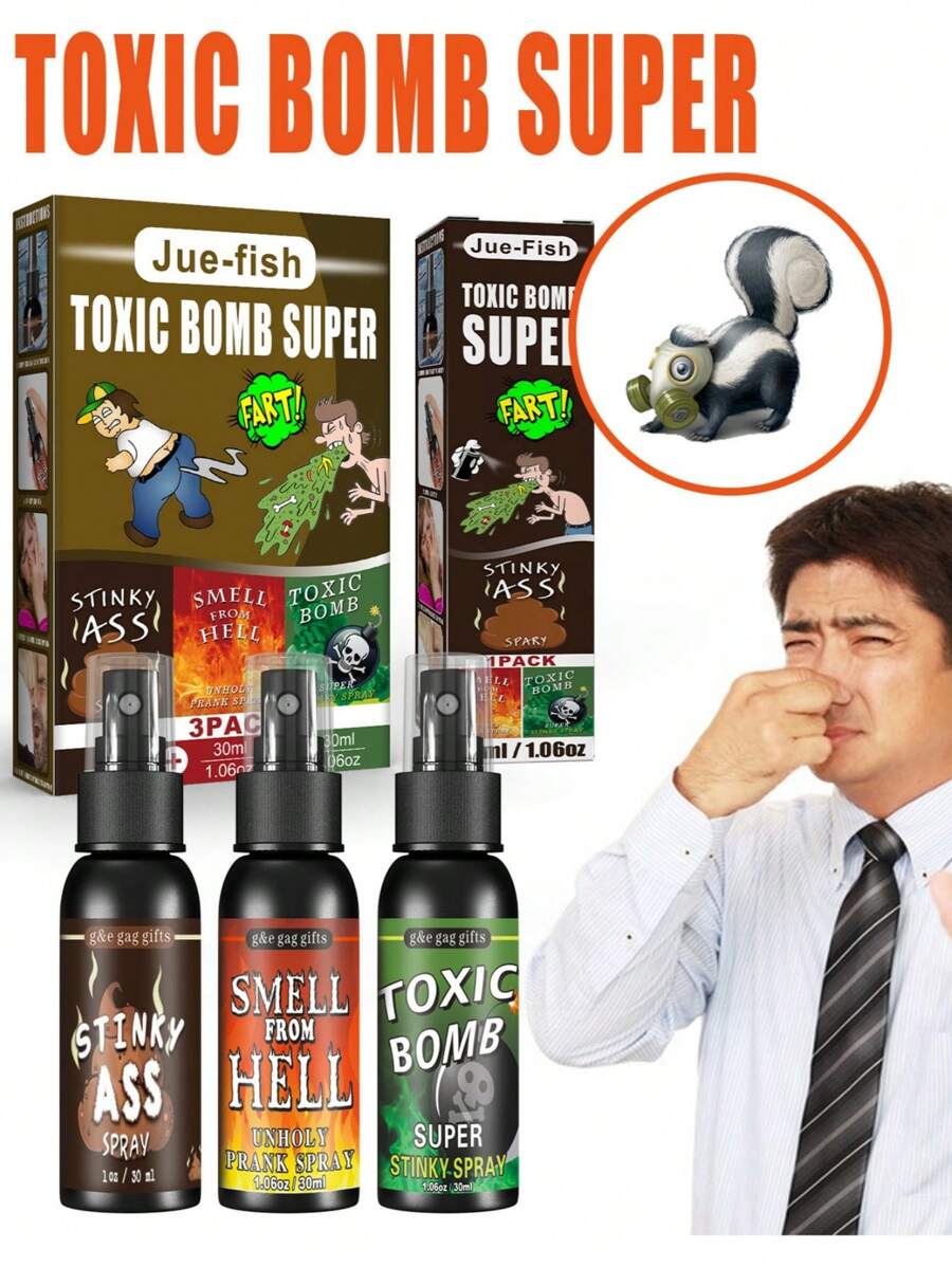 Stinky Fart Spray Whole Person Toy Spoof Stinky Smell Whole Person ...