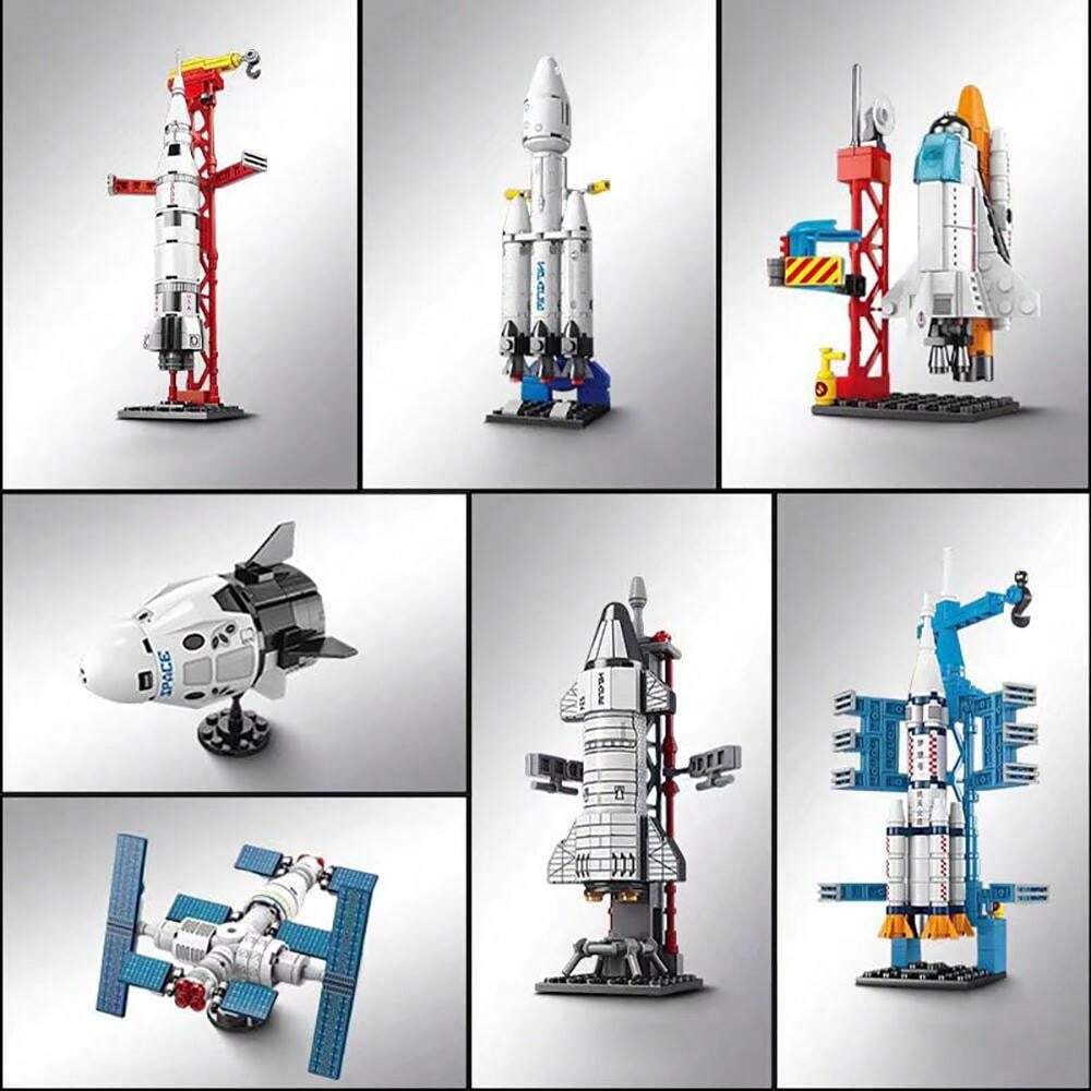 2024 New Aerospace Spacecraft Building Blocks Rocket Model Toy, High ...