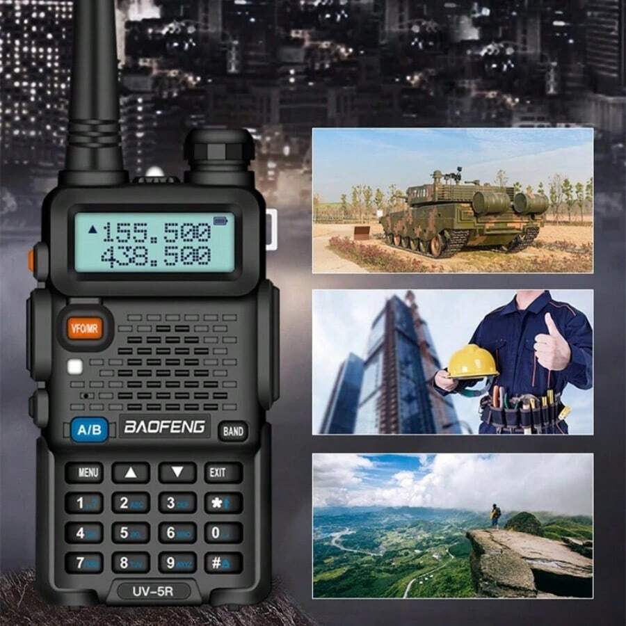 Baofeng Baofeng Walkie Talkie UV-5R 8W Dual Band Two Way Radio VHF UHF FM Radio Handheld ...