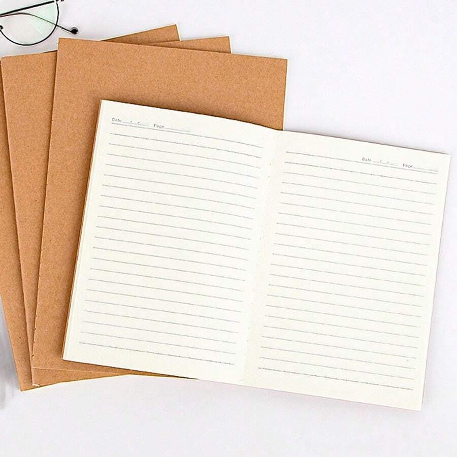 Kraft Paper Mini Notebook, Travel Diary, School Office Homework Diary ...