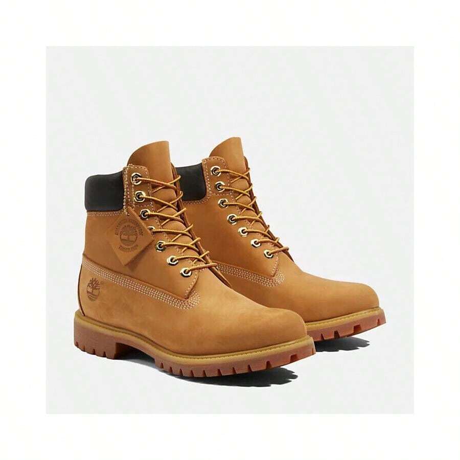 Timberland Premium 10061W Combat Boots Men's Wheat Leather 6-Inch ...