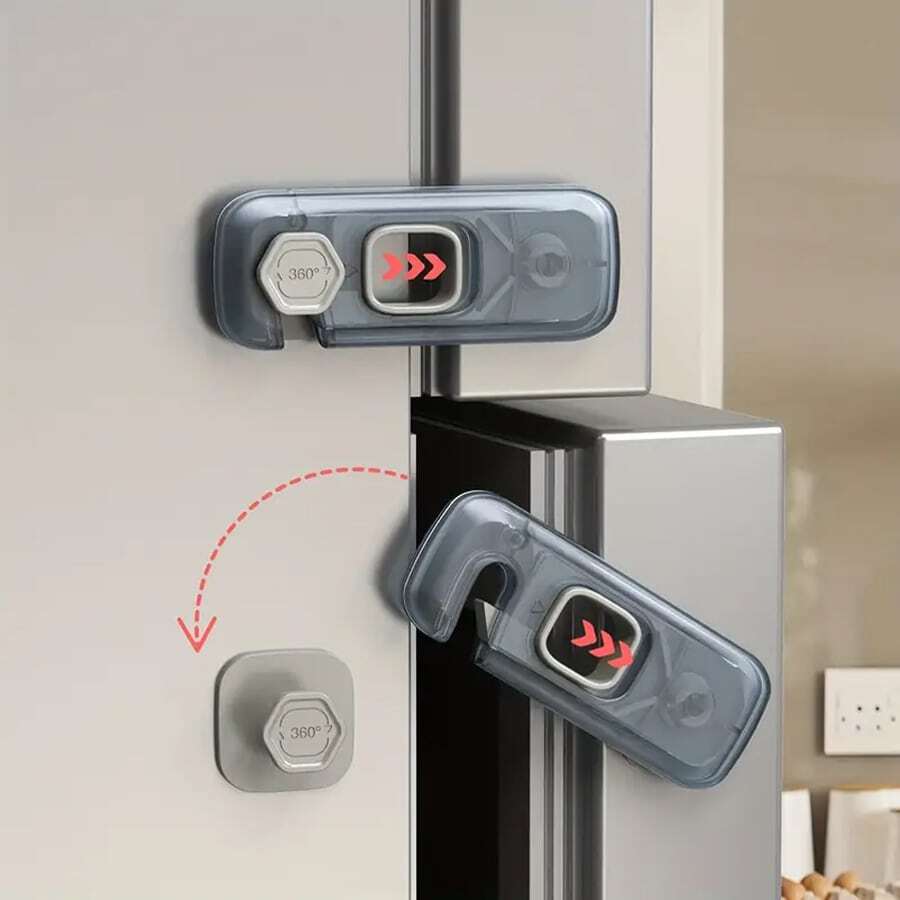 Child Safety Latch Baby Anti-Pinch Hand Split Door Lock Cabinet Cabinet ...