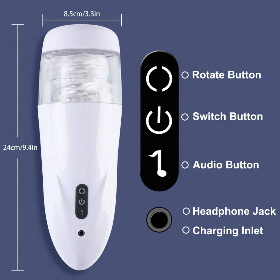 Electric Pocket Pussy Male Stroker Toy & Rose Vibrator- Ultimate ...