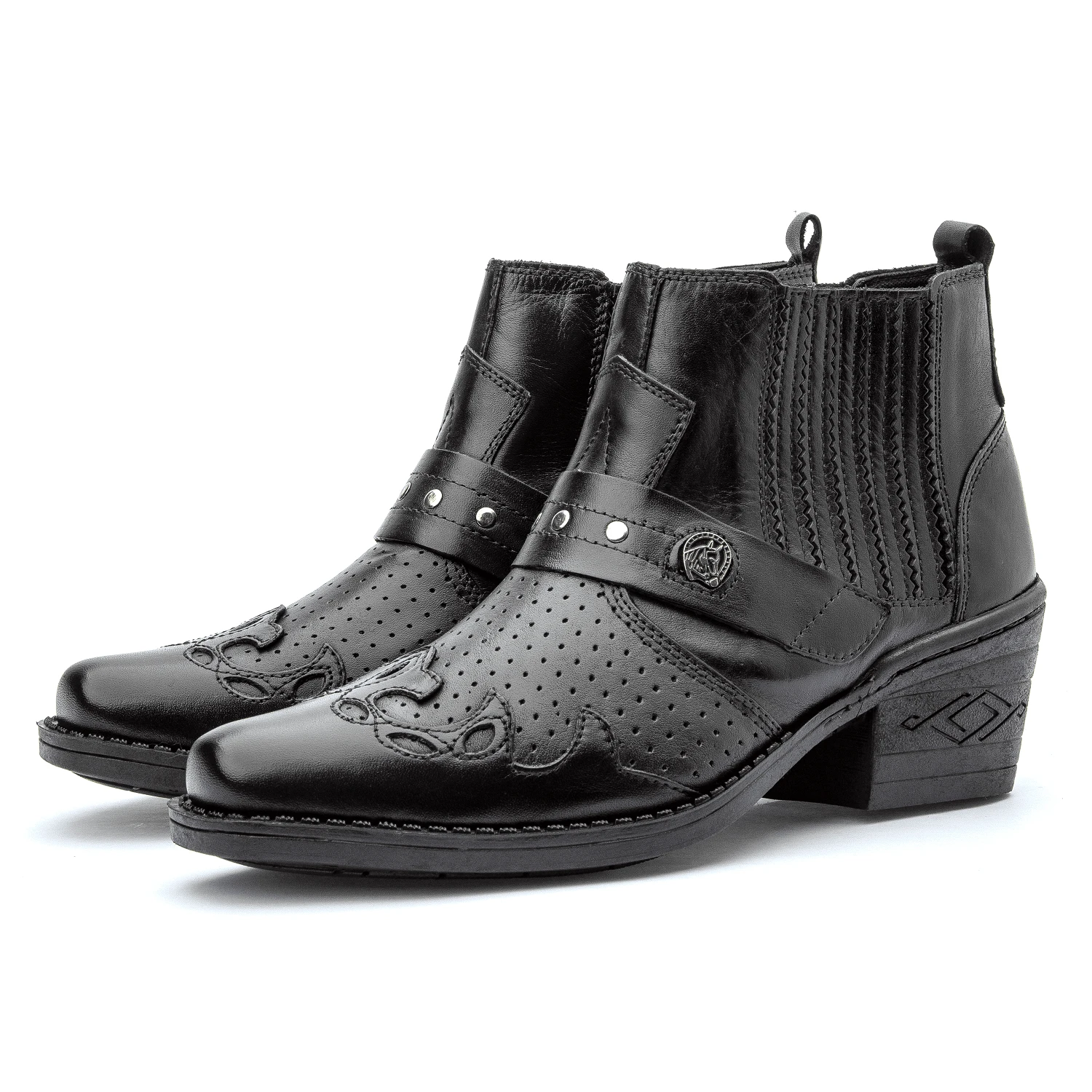 Botina Masculina Country Preto Texana Látego Bota Agro Pecuária | SHEIN ...