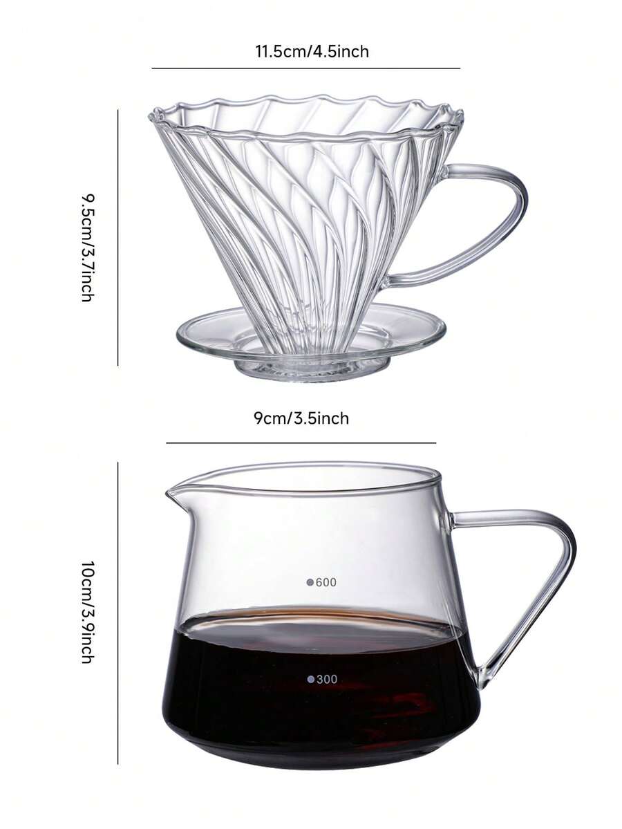 Brutelle 1 Peça Conjunto de Preparo de Café Manual V60 Coador de Café ...