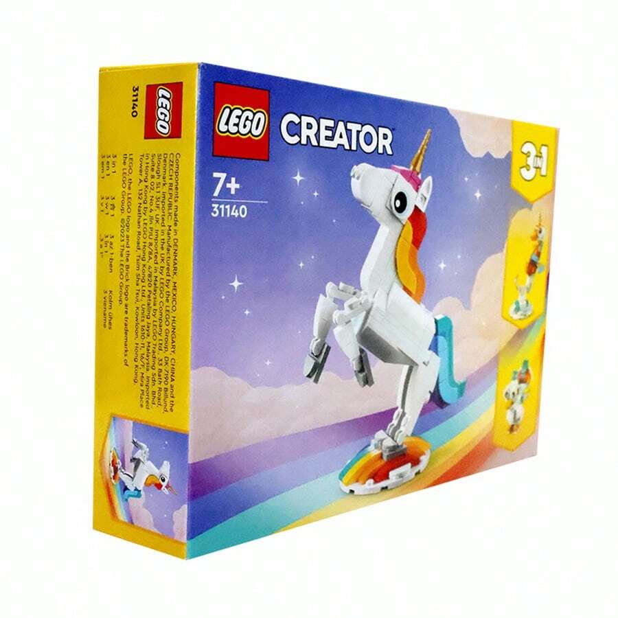 LEGO 31140 3 In 1 Magical Unicorn Toy, Transforms From Unicorn To ...