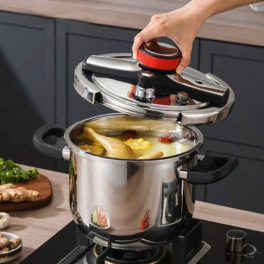304 Stainless Steel Explosion-Proof Pressure Cooker Mechanical Knob ...