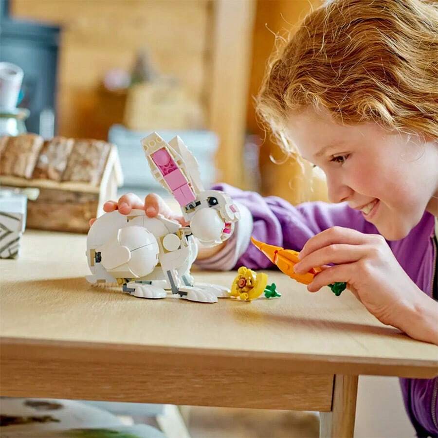 LEGO LEGO 31133 Creator 3 In 1 White Rabbit Animal Toy Building Set ...