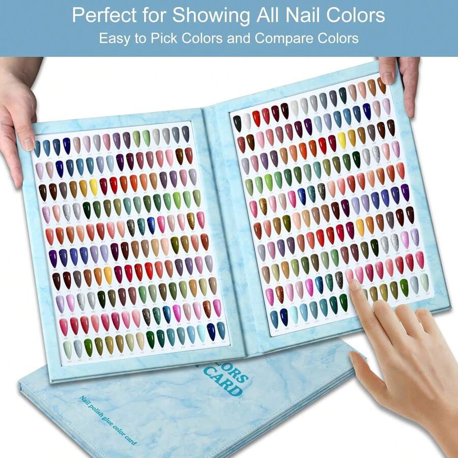 Nail Art Studio Decor 320 Color Nail Polish Color Swatch Chart Guide ...