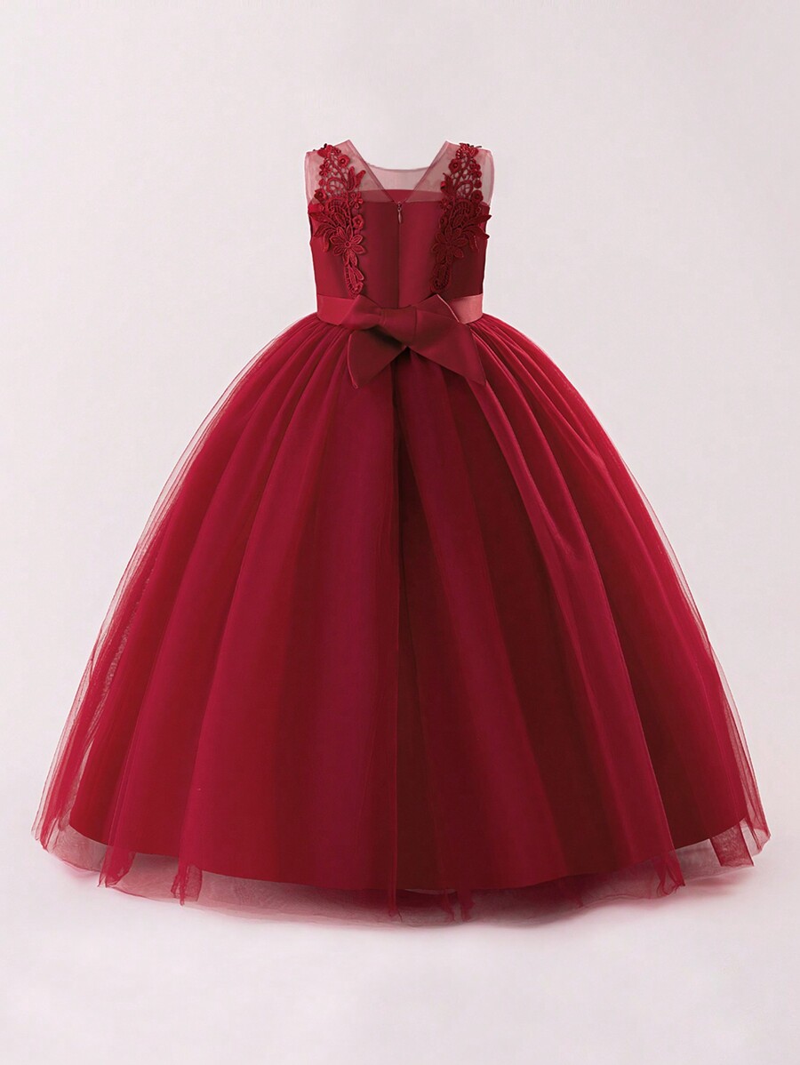 Robe longue et élégante en maille pour fille pré-adolescente ...