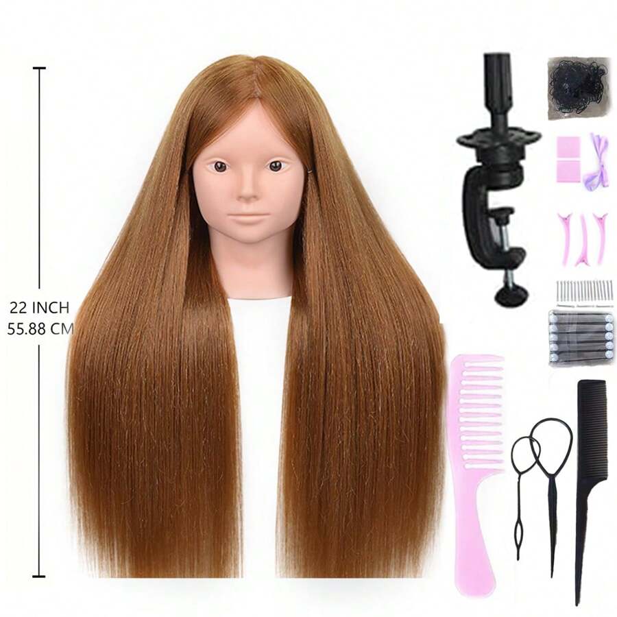 Mannequin Head With 80% Human Hair Curly Cosmetology Manican Mannequins ...