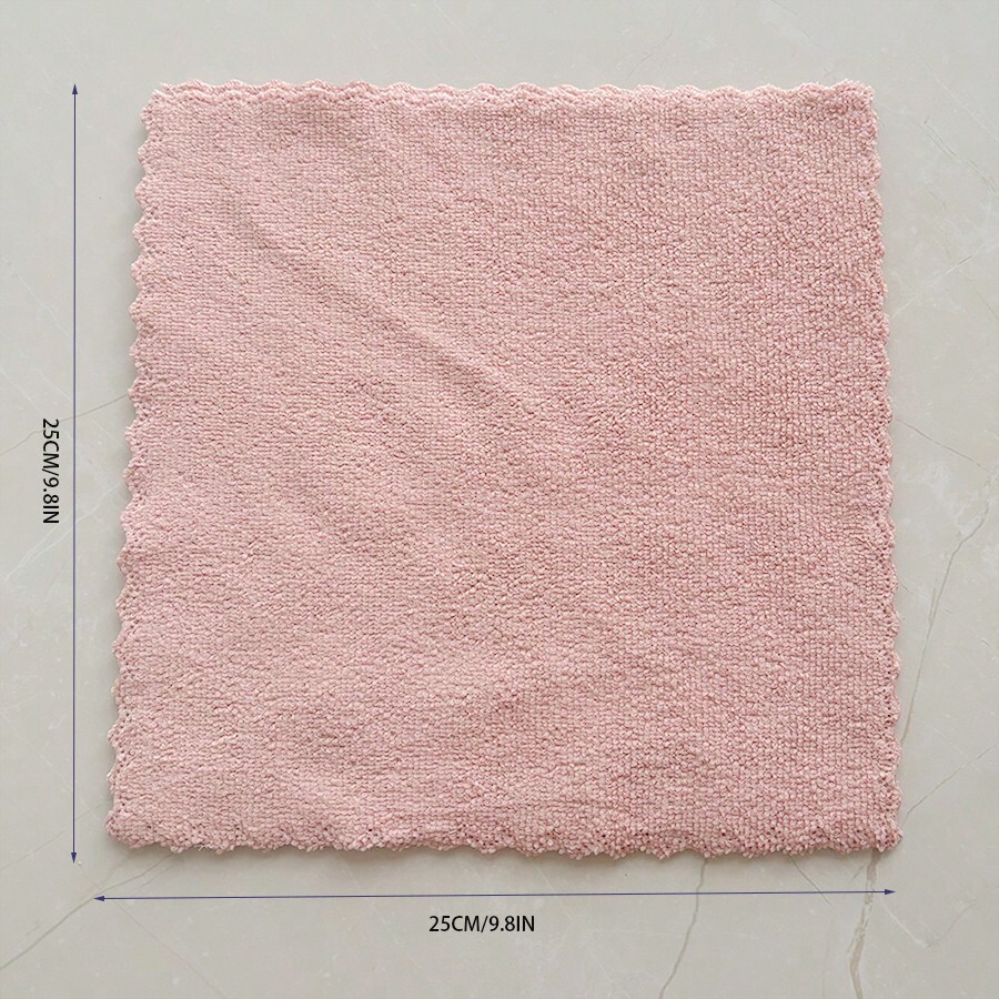 Fiber Thick Cleaning Rags Kitchen Dish Cloths Oil-Free Rags Absorbent ...