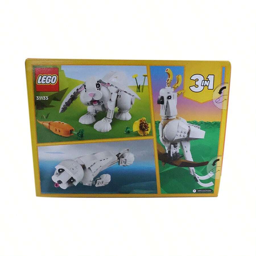 LEGO LEGO 31133 Creator 3 In 1 White Rabbit Animal Toy Building Set ...