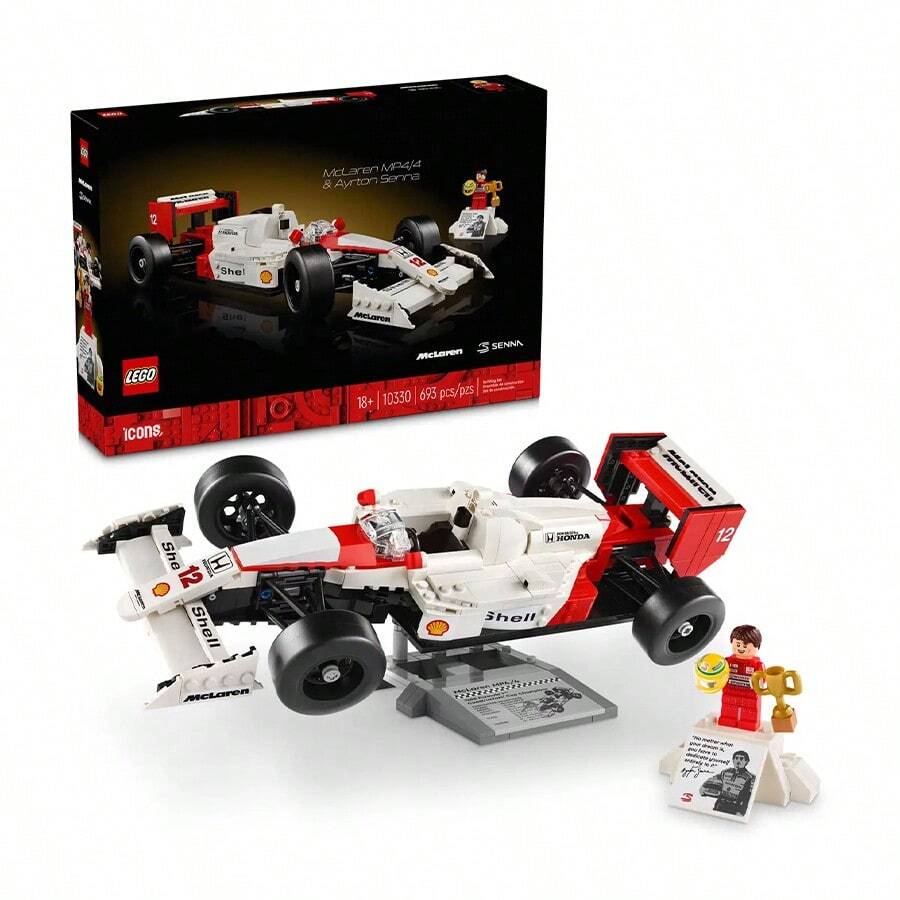 LEGO LEGO 10330 Íconos McLaren MP4/4 y minifigura de Ayrton Senna ...
