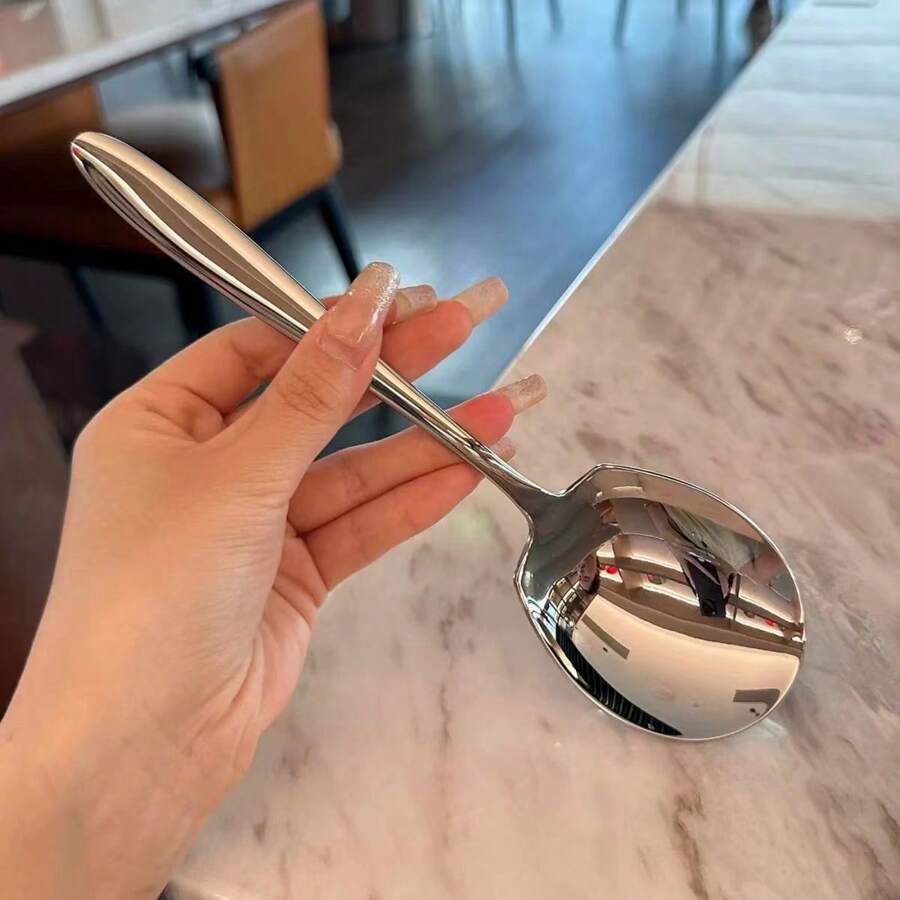 Home Hotel Buffet Spoon, Dish Spoon, Long Handled Large Communal Spoon ...