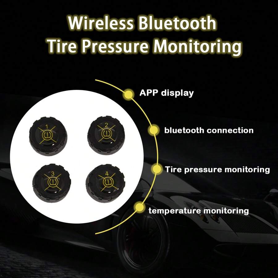 Qianbiao Tire Pressure Monitor Mobile APP Bluetooth Display Bicycle ...