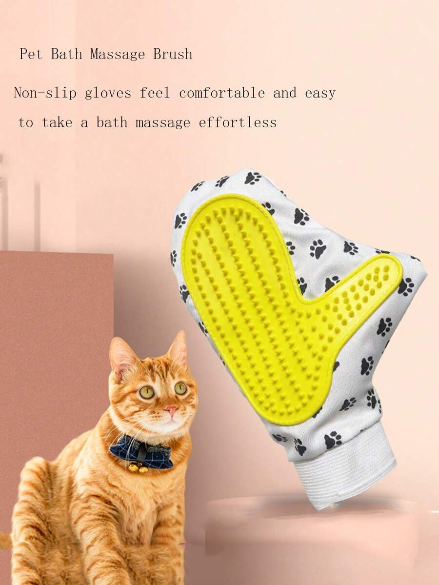 A Pet-Specific Bath Gloves Silicone To Floating Fur Anti-Scratching ...
