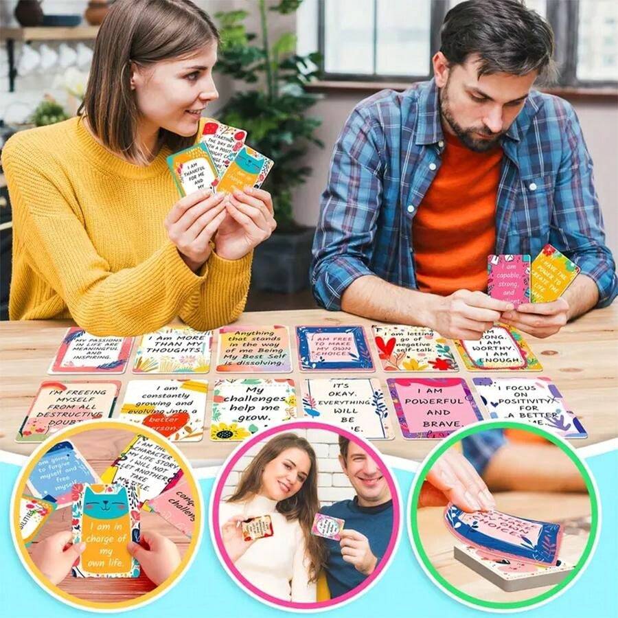50 tarjetas de afirmaciones positivas y motivacionales con diseños ...