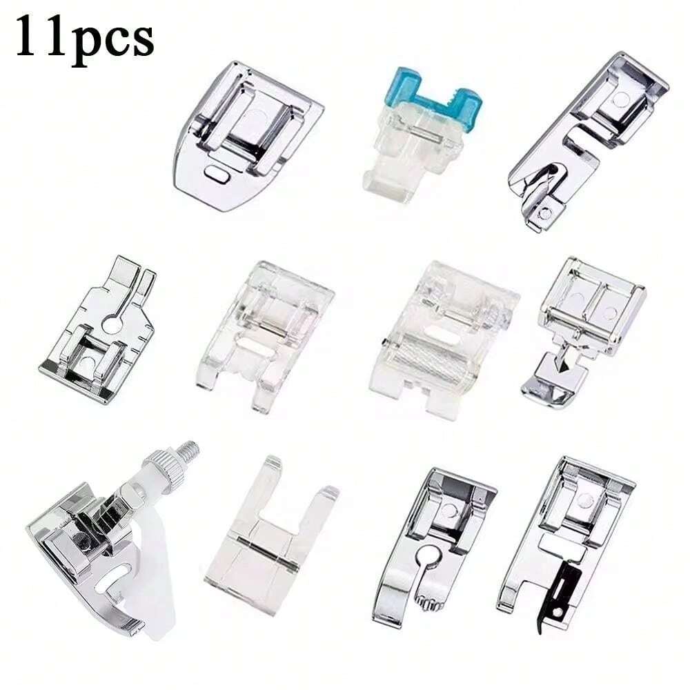 11PCS Sewing Machine Presser Foot Set Domestic Sewing Machine Feet Set Braiding Sewing Knitting ...