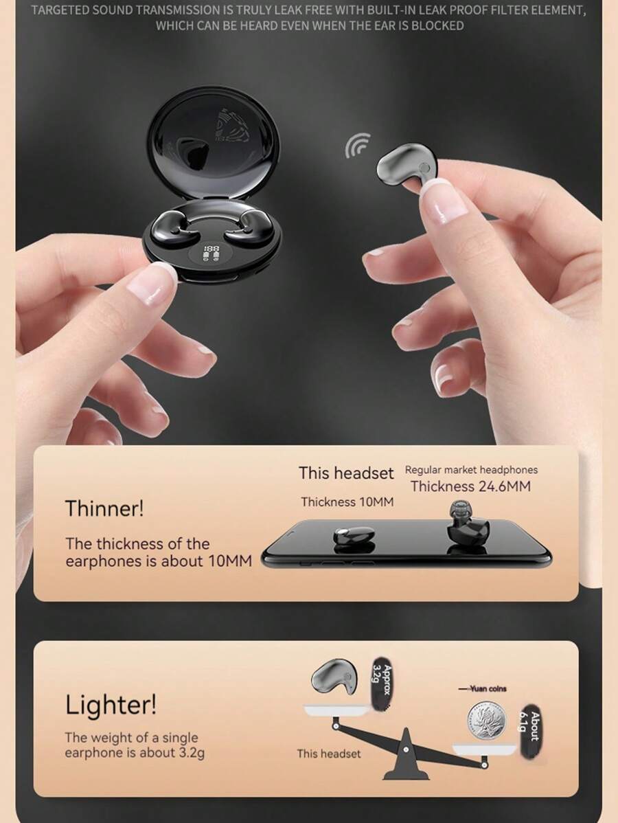 NEW SENYANG New Senyang True Wireless 5.3 In-Ear Smart Sleeping ...