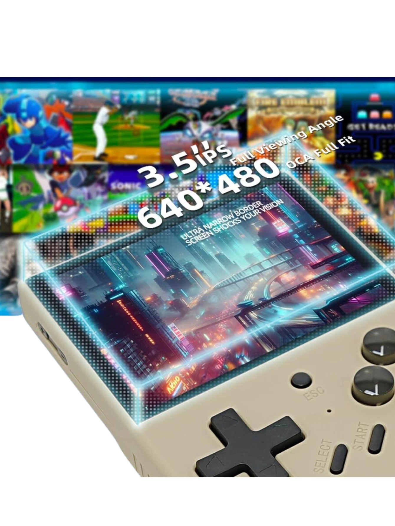 Colsola Videojuegos Retro Portatil D-R35 Plus HD 64 GB PSP, N64, PS1 ...