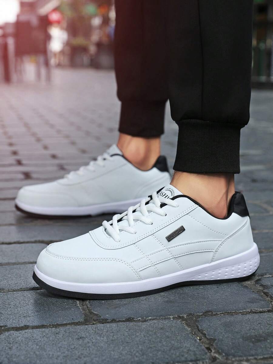 Men Casual Shoes Sports Running Shoes Slip-Resistant Waterproof Leather ...