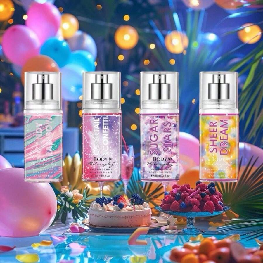 4 juegos de Body Mist 88ml para Mujer, Fragancias Frescas y Dulces ...