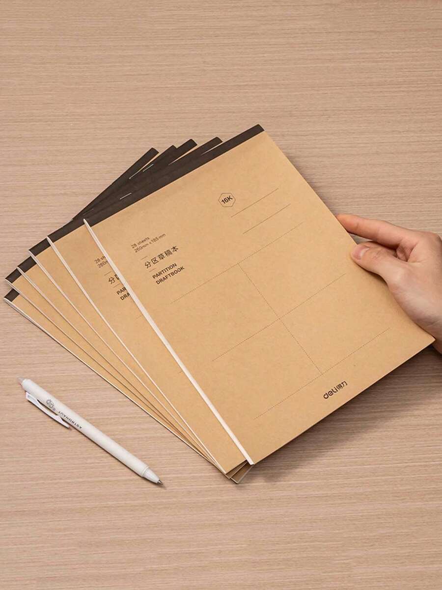 1pc Sectioned Scratch Pad, Student Math Calculation Paper, Perforated ...
