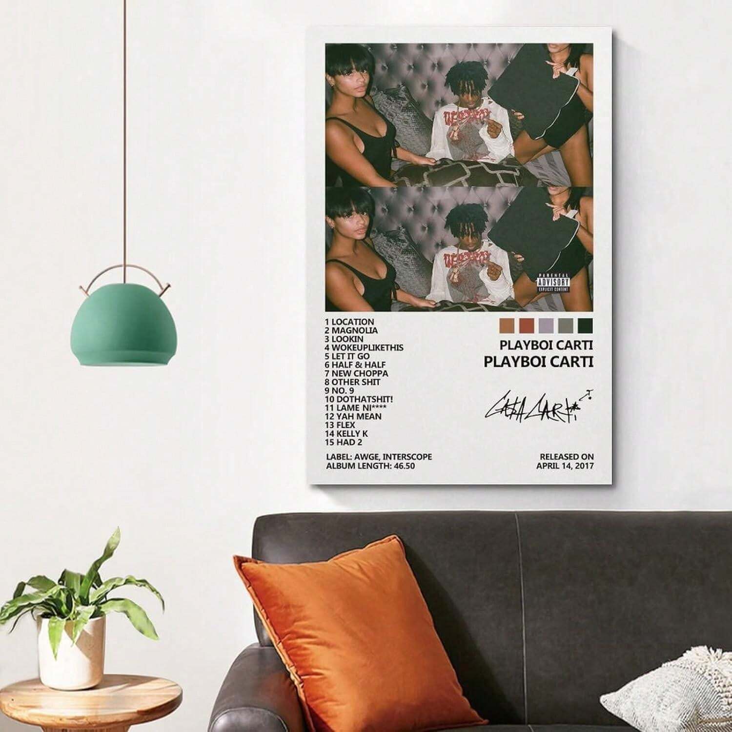 Playboi Carti Posters Playboi Carti Album Cover Poster For Bedroom ...