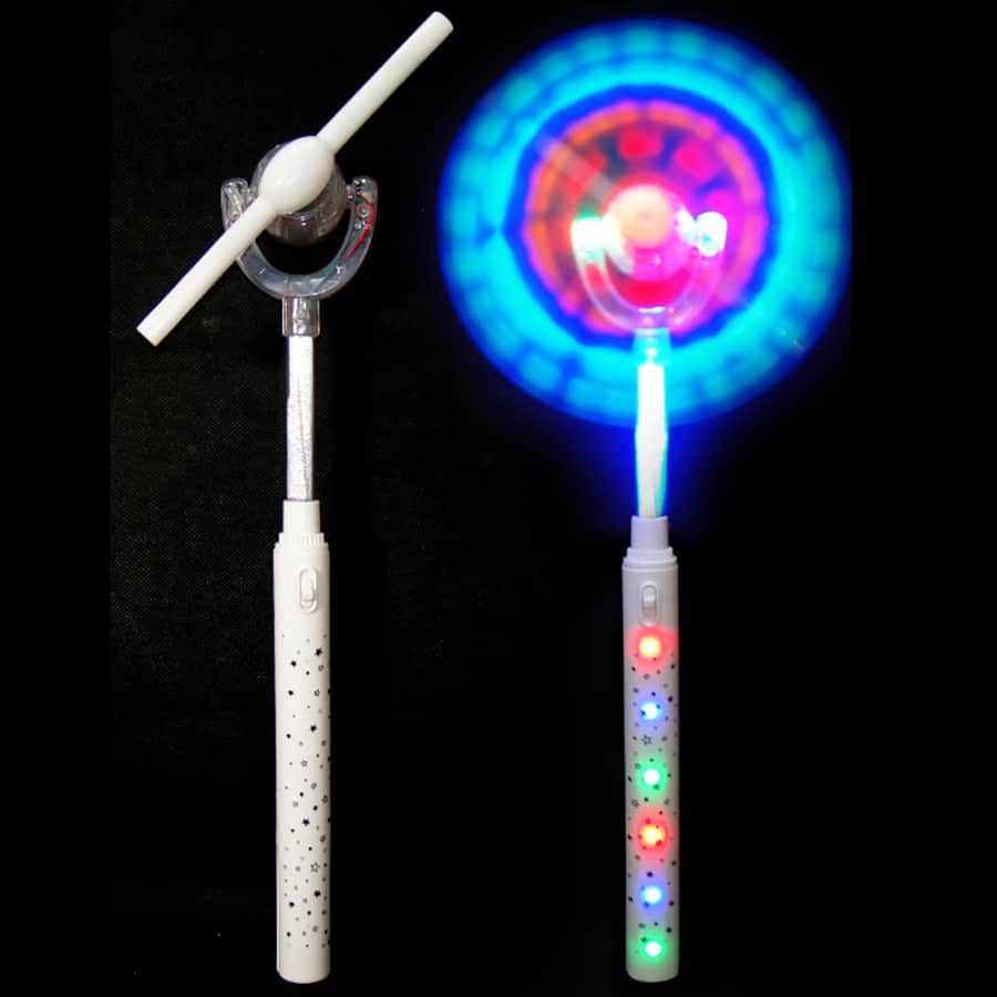 1 Pc Shine Spinning Pinwheel Wand Flashing Pinwheel Toys Pinwheel White ...