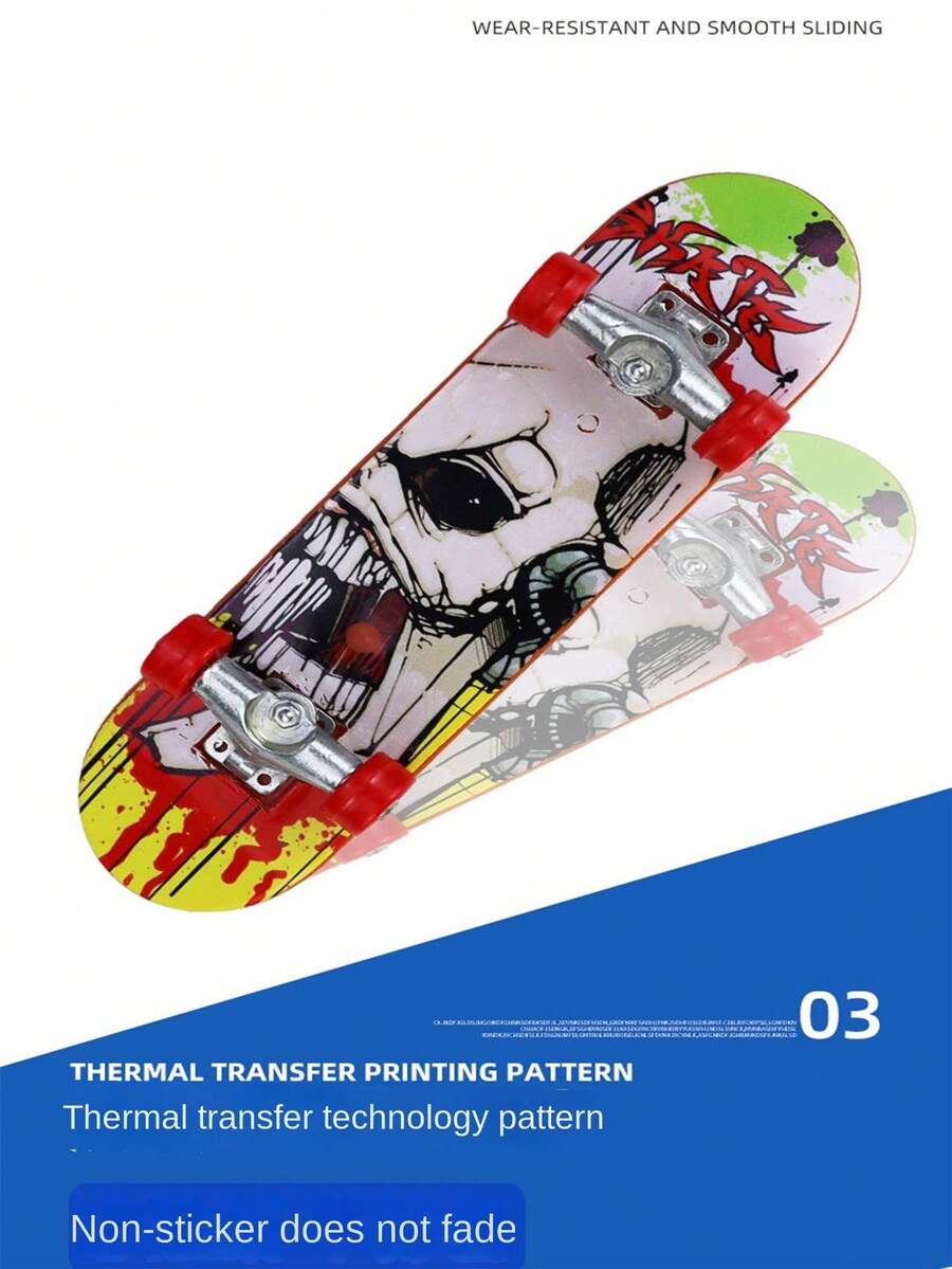 Random Plastic Finger Skateboard, Birthday Party Gift, Desktop Stress ...