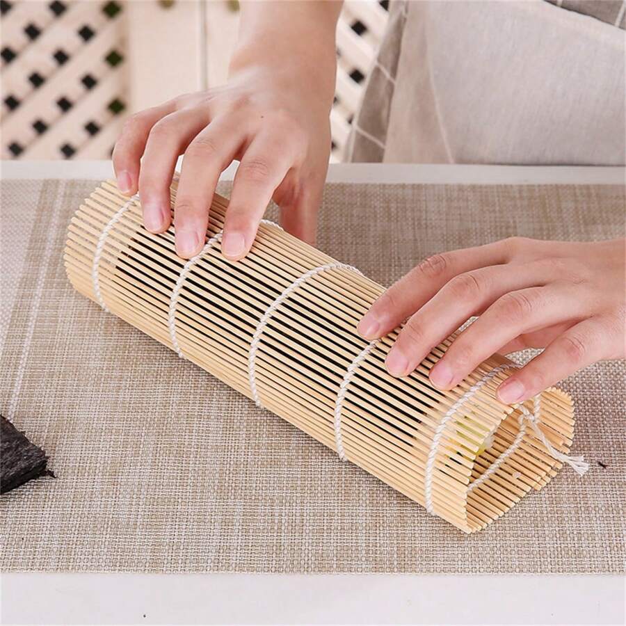 5pcs Sushi Rolling Mat Nori Seaweed Sheet Rice Roller Bamboo Sushi ...