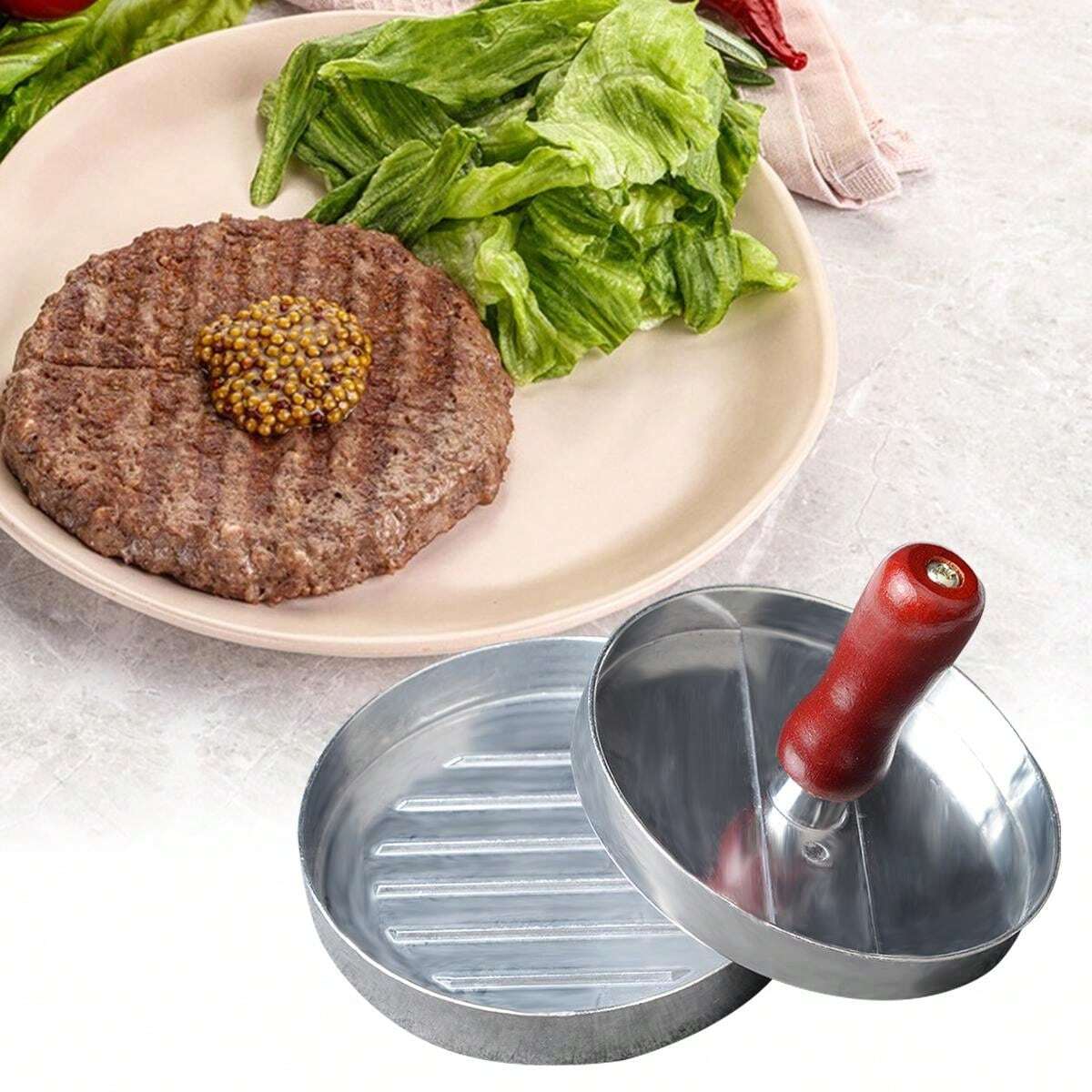 1pc Burger, Patty, Cheese Burger Press Mold - Non-Stick Hamburger Maker ...
