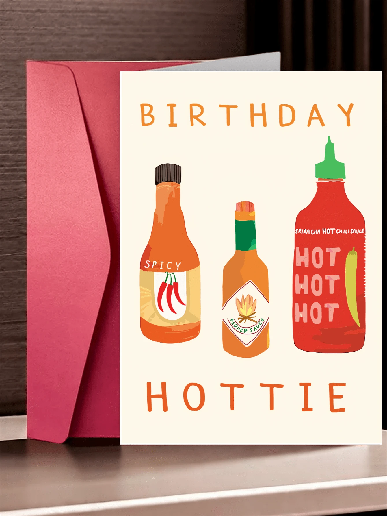 1 Pc Birthday Hottie! Fun & Creative Birthday Card With Hot Sauce. Hot ...