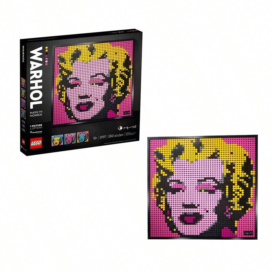 LEGO 31197 Marilyn Monroe Mosaic Mural Set Building Blocks Toy | SHEIN UK