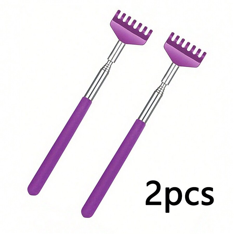 2PCS Stainless Steel Extendable Itch Scratcher - Five Sections ...