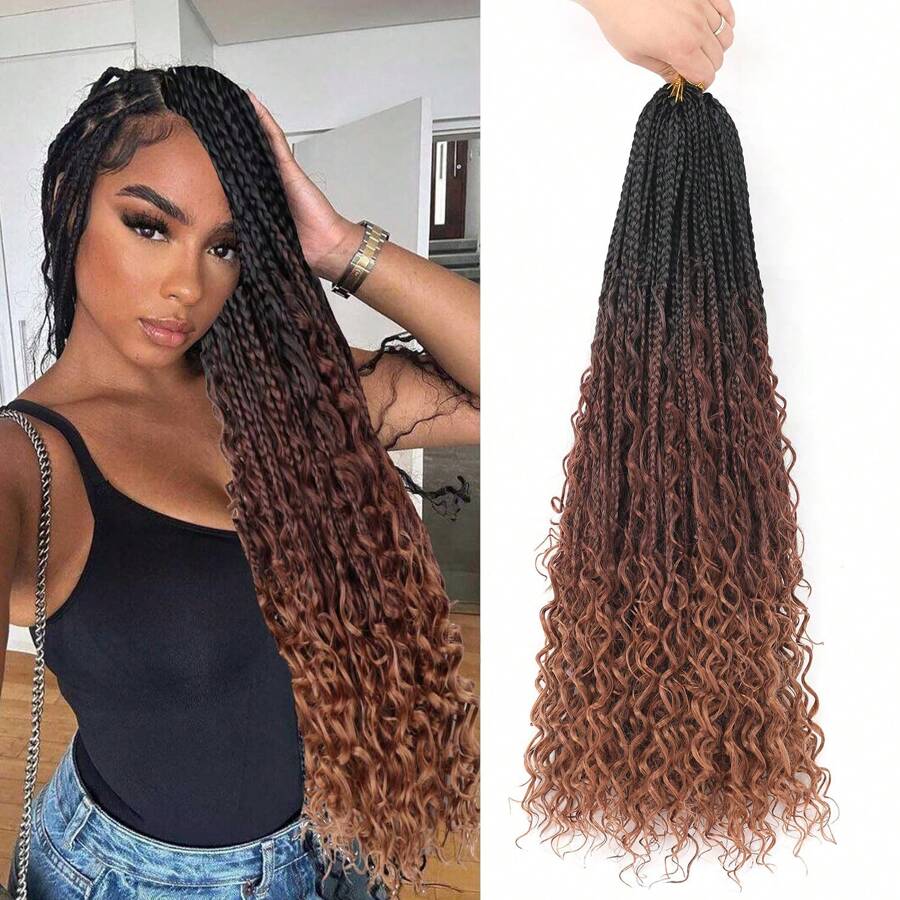1Pack Boho Box Synthetic Crochet Braids Hair ,18 Inch Pre-Looped ...