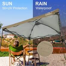 KAMPKEEPER 10x10 Pop Up Canopy Tent Top Replacement Cover Roof With Air ...