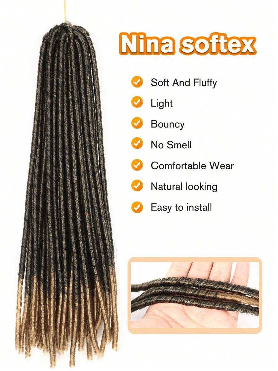 1Pack Dark Brown To Brown Cabelo Cacheado Dread Original Nina Softex ...