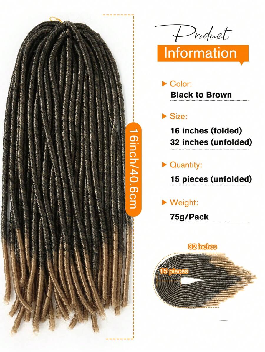1Pack Dark Brown To Brown Cabelo Cacheado Dread Original Nina Softex ...