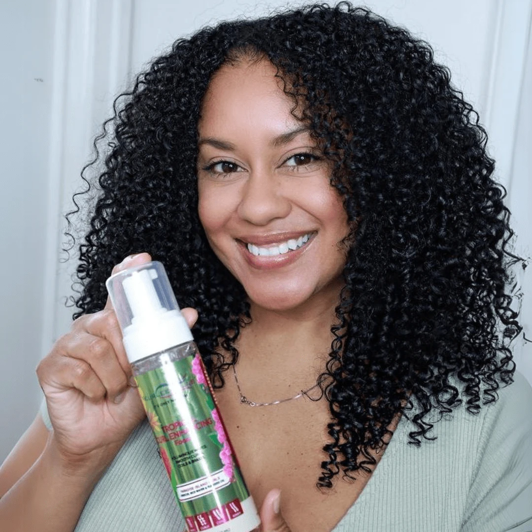 Kurlee Belle Tropical Curl Enhancing Foam Hibiscus, Flaxseed Oil And Rice Water Foaming Curl ...