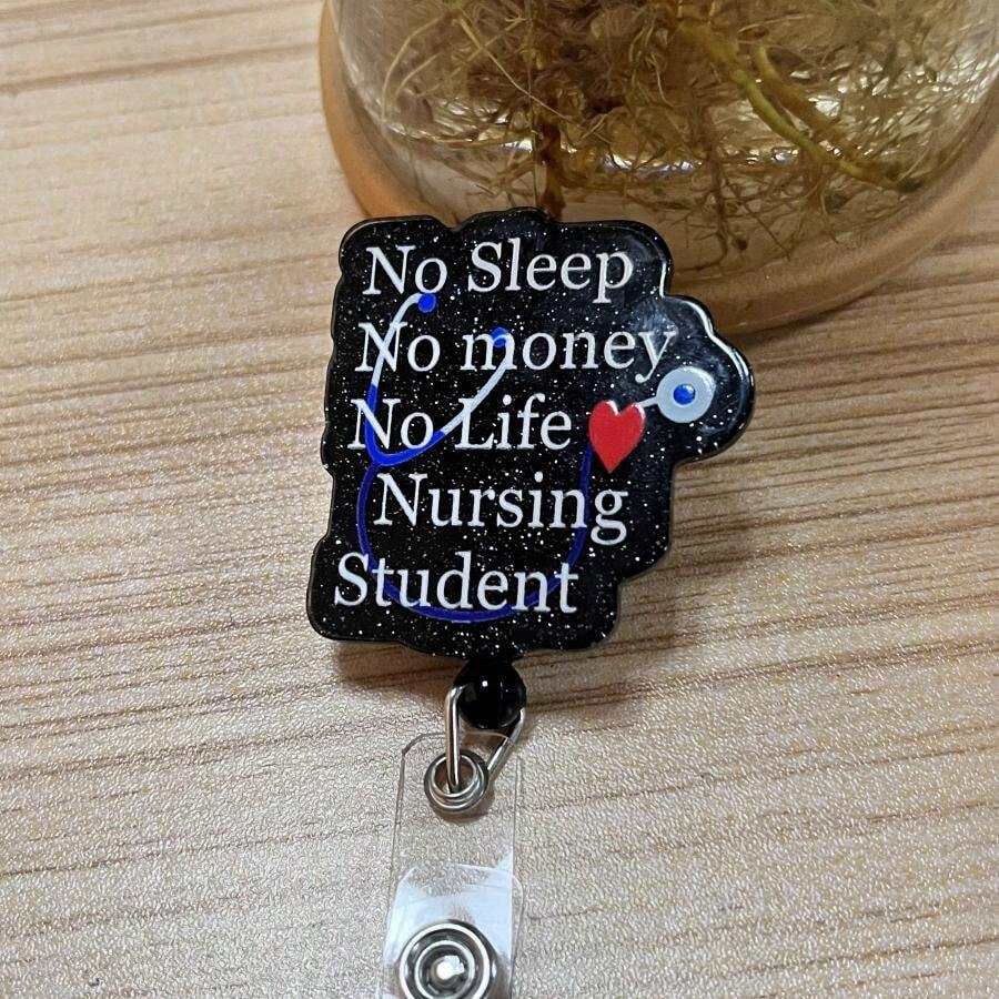 Glitter Medical Easy Pull Buckle Retractable Buckle Doctor Nurse Chest ...