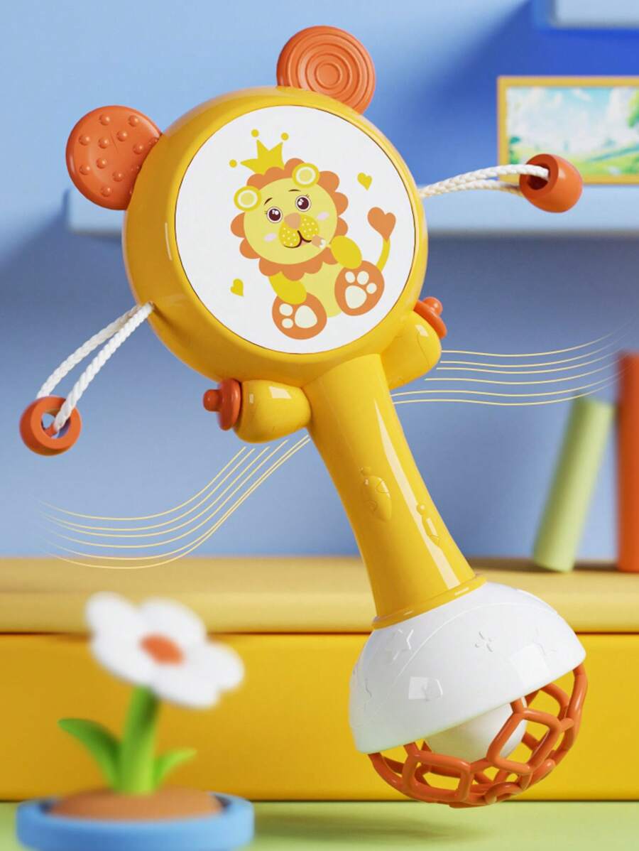 1pc Infant Noise Maker Rattle Toy, Random Color Rabbit/Lion/Dolphin ...