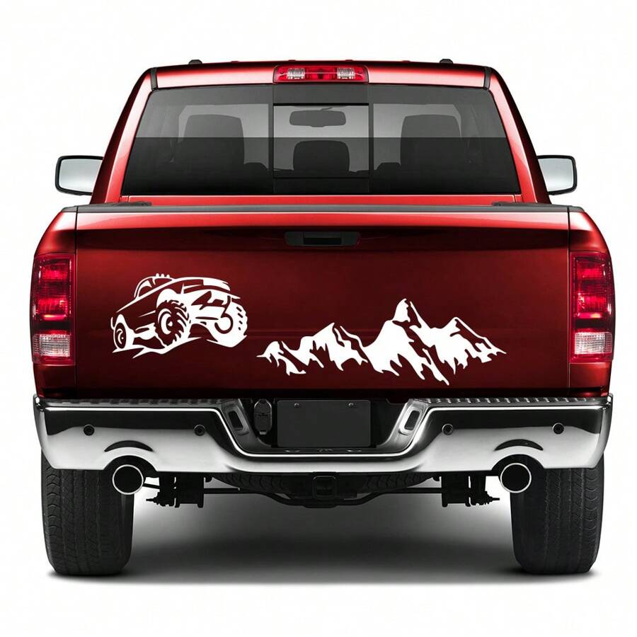 Pickup Rear Door Bumper Sticker Universal Car Truck Tailgate Decal For ...