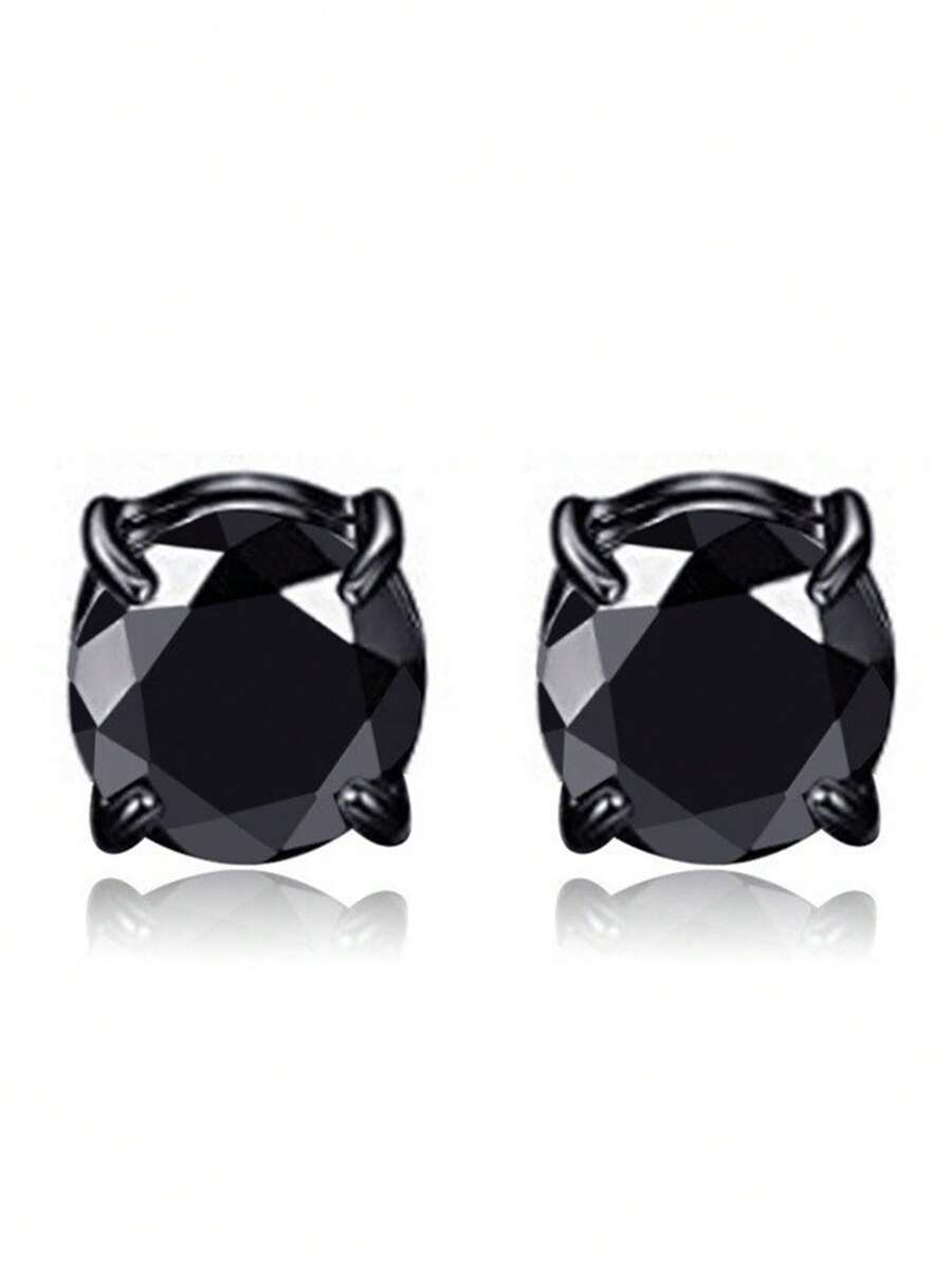 2PCS Magnetic Ear Clips Stud Earrings Non Piercing Strong Magnet Fake ...