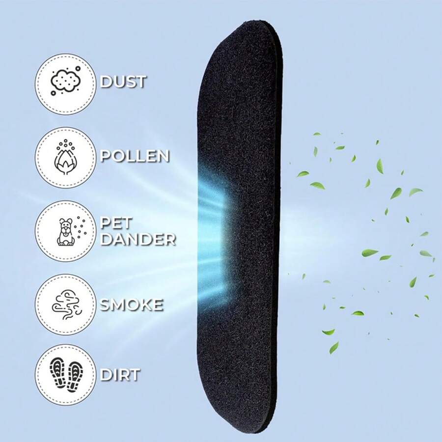 5pcs Leaf Shaped Ceiling Fan Filters - Air Purifier Pads For Ceiling ...