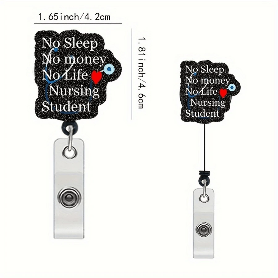 Glitter Medical Easy Pull Buckle Retractable Buckle Doctor Nurse Chest ...