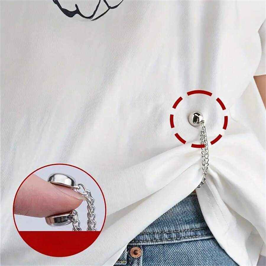 1pc Adjustable Magnetic Pant Clip And Cuff Clip - Durable Alloy ...