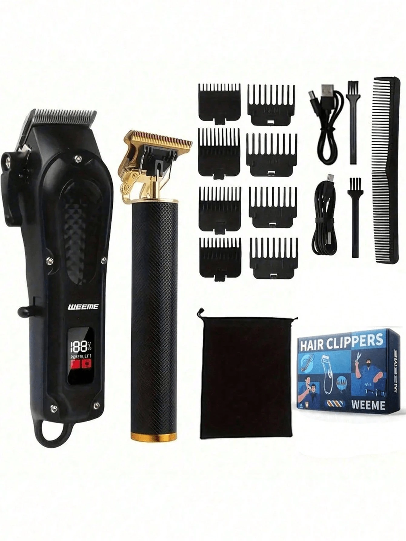 New Multi-Functional Electric Hair Clipper Rechargeable Shaver ...