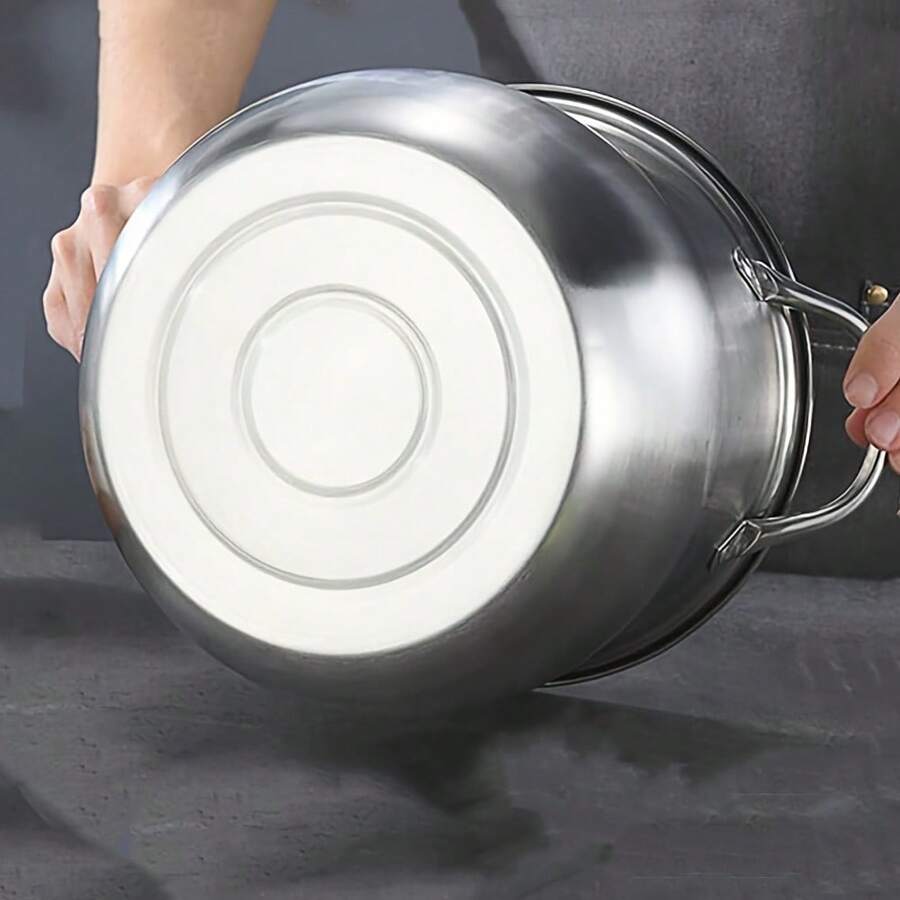 Stainless Steel Cooking Pot, Soup Pot, Noodle Pot, Curry Pot, Camping ...